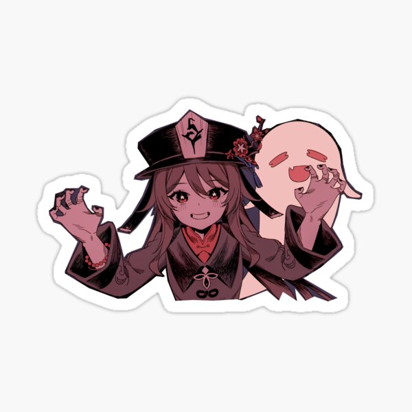 "Genshin Impact Hu Tao" Sticker for Sale by mprodart | Redbubble