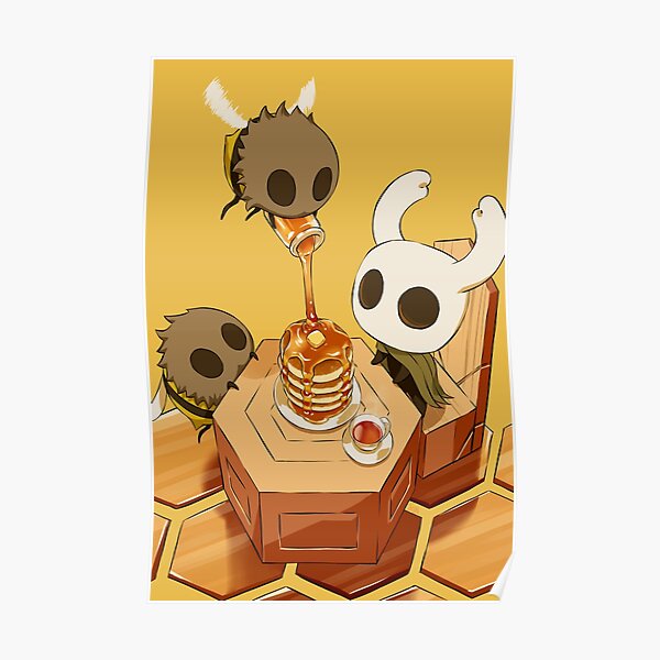 "Hollow Knight - The Knight, Hiveling, Bee, Honey" Poster for Sale by ...