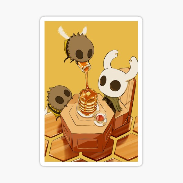 "Hollow Knight - The Knight, Hiveling, Bee, Honey" Sticker for Sale by ...