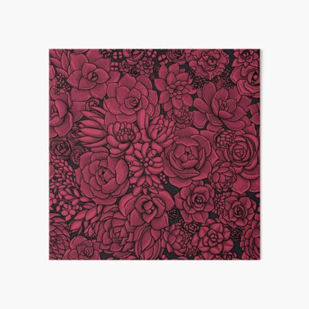 "Succulents in Viva Magenta- Color of the Year 2023" Art Board Print ...