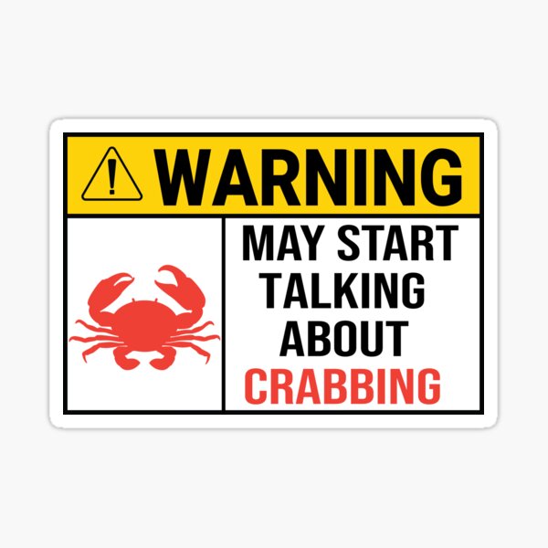 " boat crabbing Crab Crabbing Season for Crab Lovers" Sticker for Sale ...