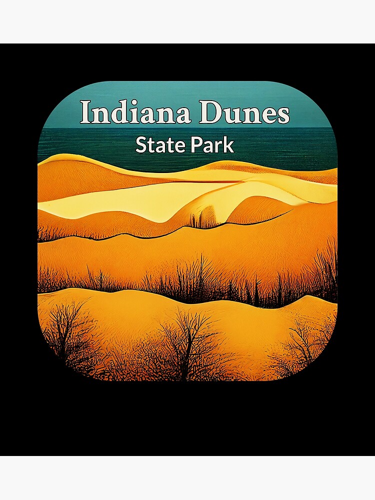 "Indiana Dunes State Park Poster Art Design Illustration " Poster for ...