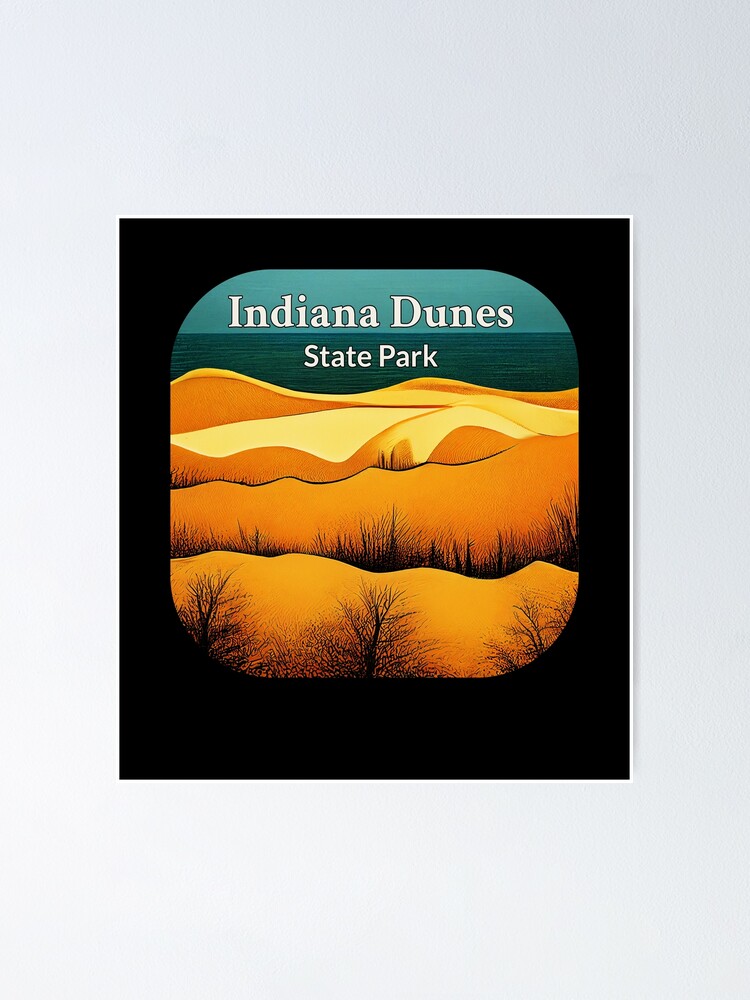 "Indiana Dunes State Park Poster Art Design Illustration " Poster for ...
