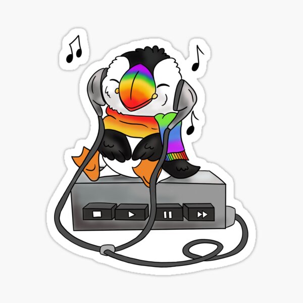 "Rainbow Puffin " Sticker for Sale by faolansforge | Redbubble