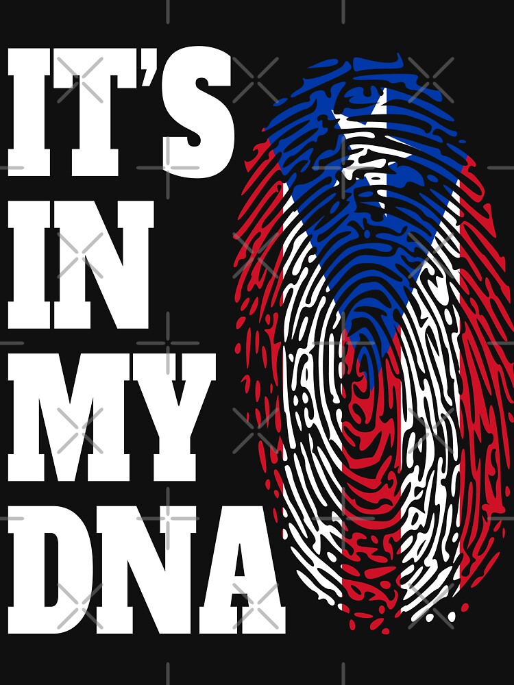 "Happy It's In My DNA Puerto Rico Rican Flag" T-shirt for Sale by ...