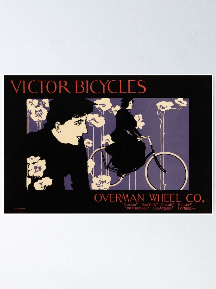 "Victor Bicycles Vintage Cycling Advertisement" Poster for Sale by ...