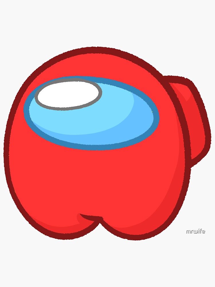 "Red mongus" Sticker for Sale by mrwife | Redbubble
