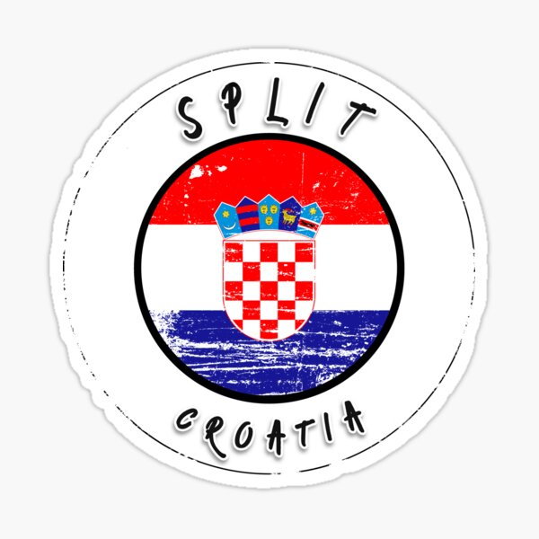 "Split Croatia Vintage" Sticker for Sale by TravelPenguin | Redbubble