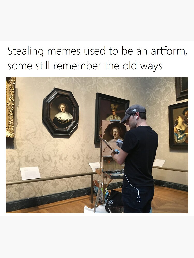 Pegatina «Robar memes solía ser una forma de arte: ideas de regalos de ...