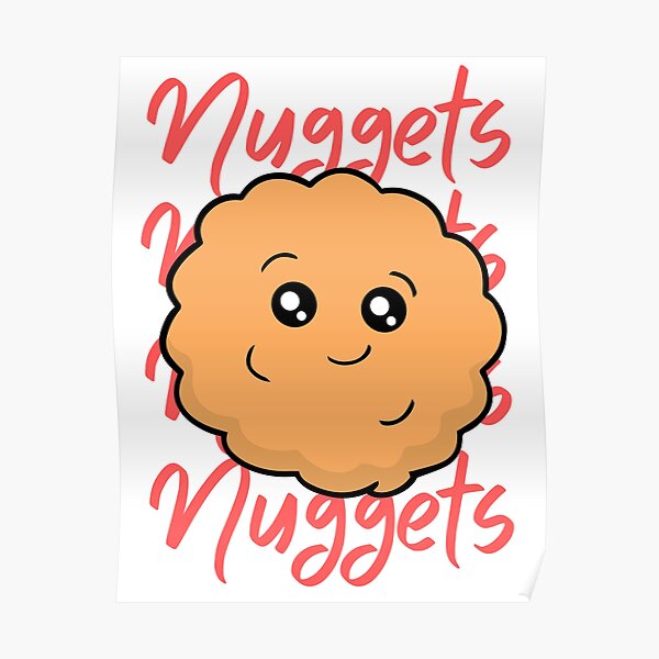 "Cute nugget piece " Poster for Sale by ameralalaak | Redbubble
