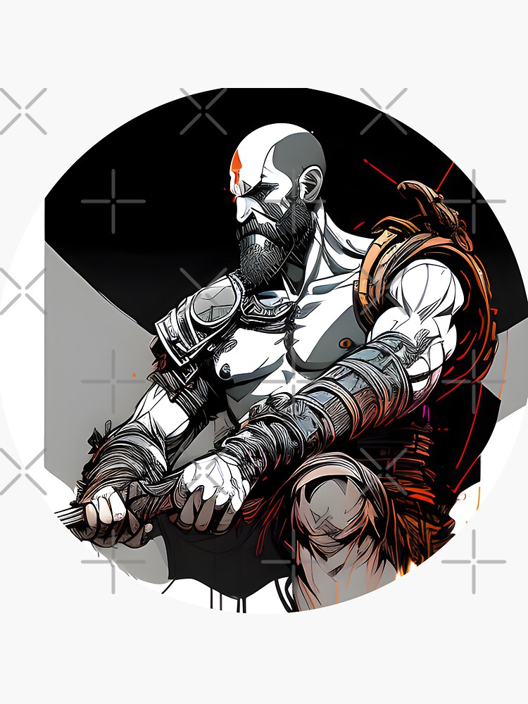 "Kratos" Sticker for Sale by AnvilArtCo | Redbubble