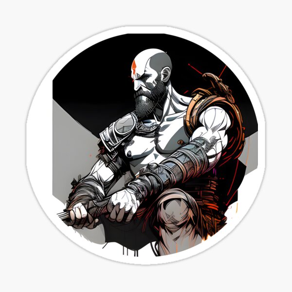 "Kratos" Sticker for Sale by AnvilArtCo | Redbubble