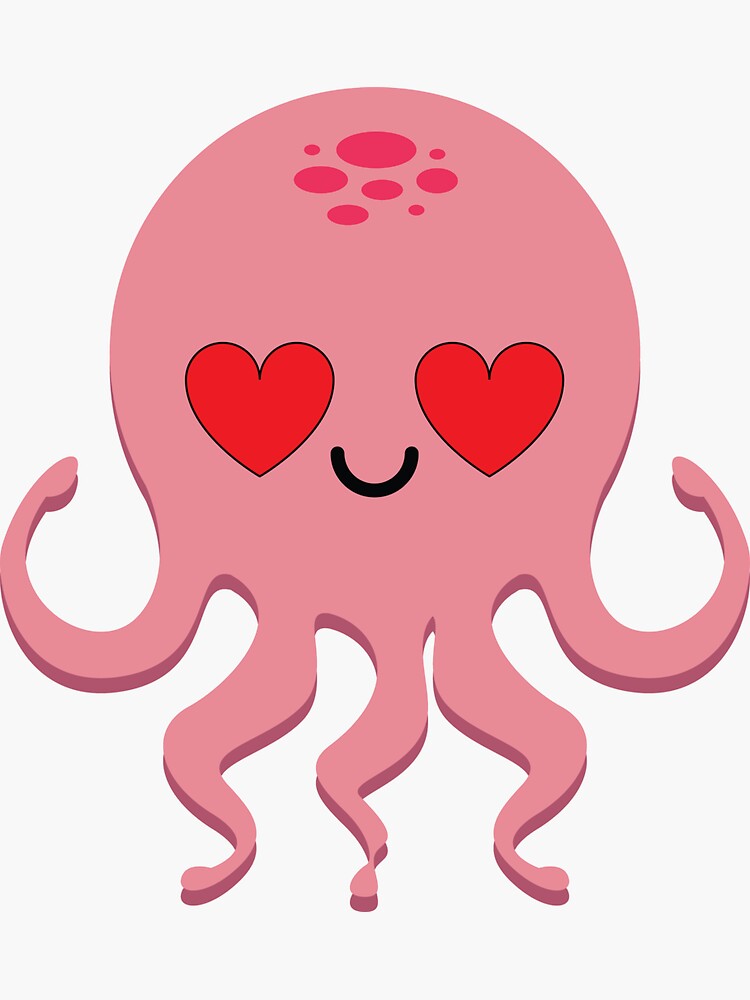 "Octopus Emoji " Sticker by HippoEmo | Redbubble