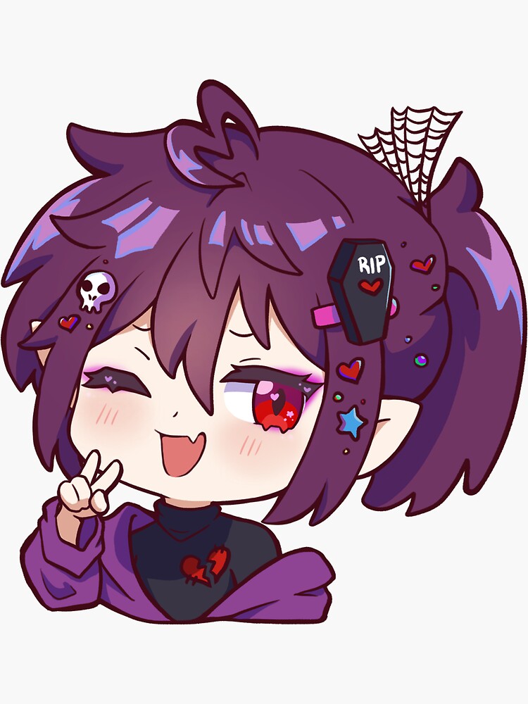 "Halloween Vampire Chibi" Sticker for Sale by YowaiBros | Redbubble