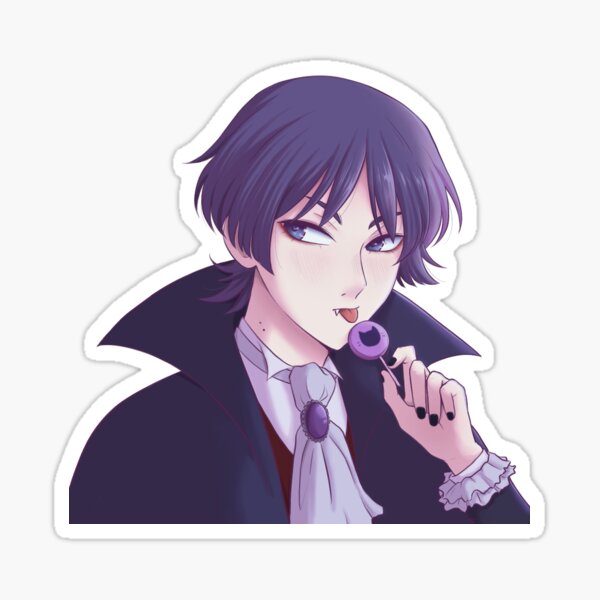 "Scaramouche Halloween Vampire" Sticker for Sale by YowaiBros | Redbubble