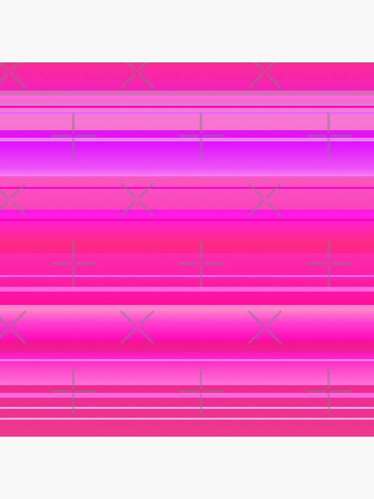 "Bright pink color palette pattern | Pink color line pattern" Sticker ...
