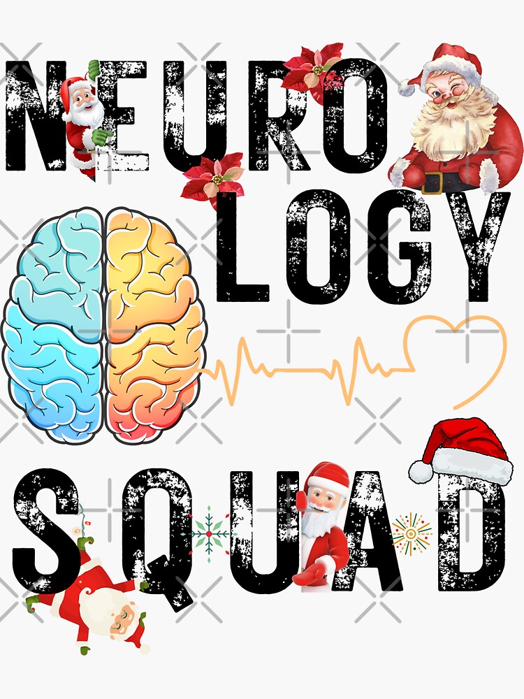 "Neurology Squad Neurologist Squad Neurology Christmas theme" Sticker ...