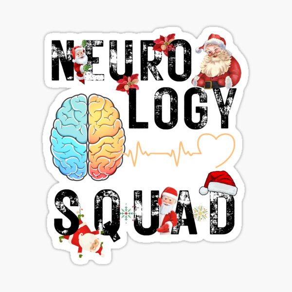 "Neurology Squad Neurologist Squad Neurology Christmas theme" Sticker ...