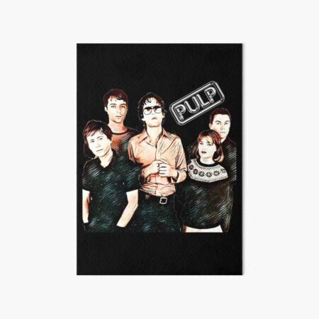 "Pulp Rock band Poster Art English rock member tour merch" Art Board ...