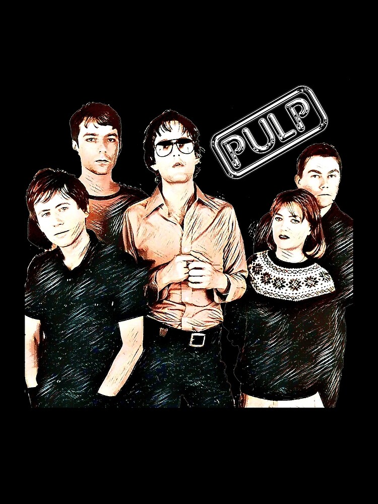 "Pulp Rock band Poster Art English rock member tour merch" Poster for ...