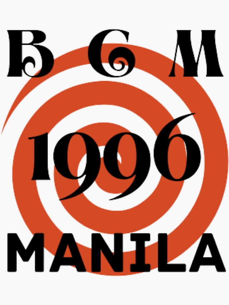 "Bcm 1996 Manila - Black & Red" Sticker for Sale by YorkStyle | Redbubble