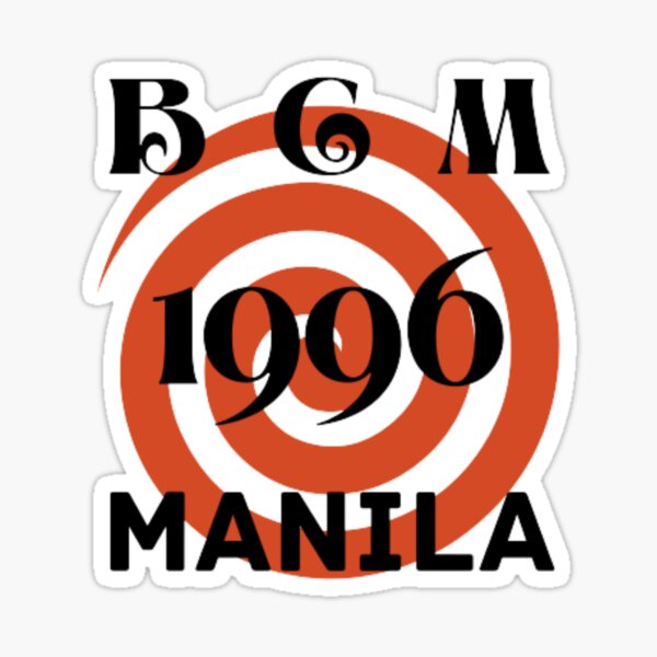 "Bcm 1996 Manila - Black & Red" Sticker for Sale by YorkStyle | Redbubble