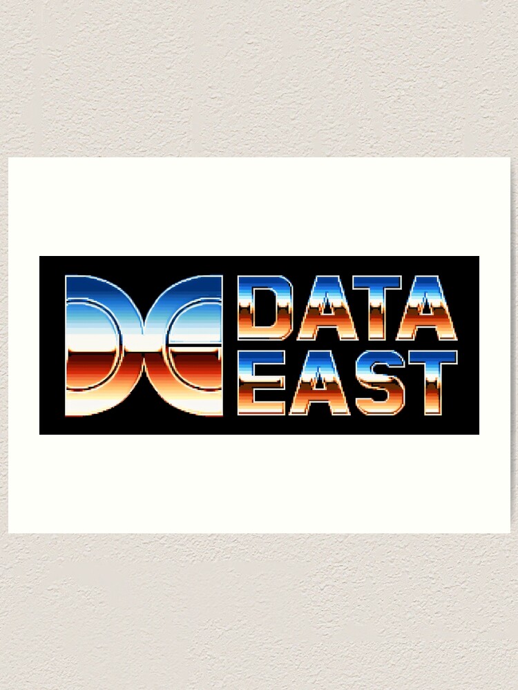 "Classic DATA EAST logo - 80s Retro Arcade and Pinball Games" Art Print ...