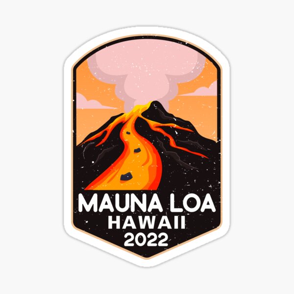 "Mauna Loa Hawaii Volcano Eruptions" Sticker for Sale by MagicBoutique ...