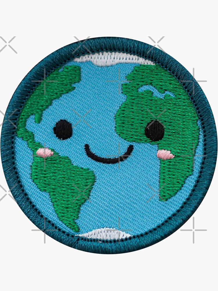 "Green Earth Sticker" Sticker for Sale by designolo | Redbubble