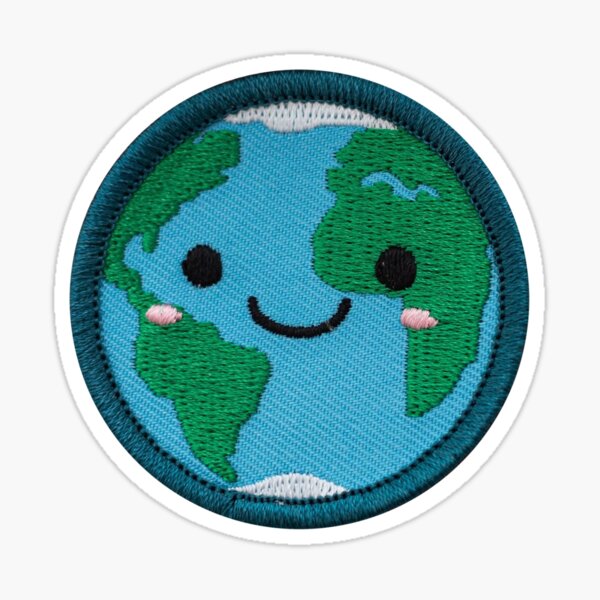 "Green Earth Sticker" Sticker for Sale by designolo | Redbubble