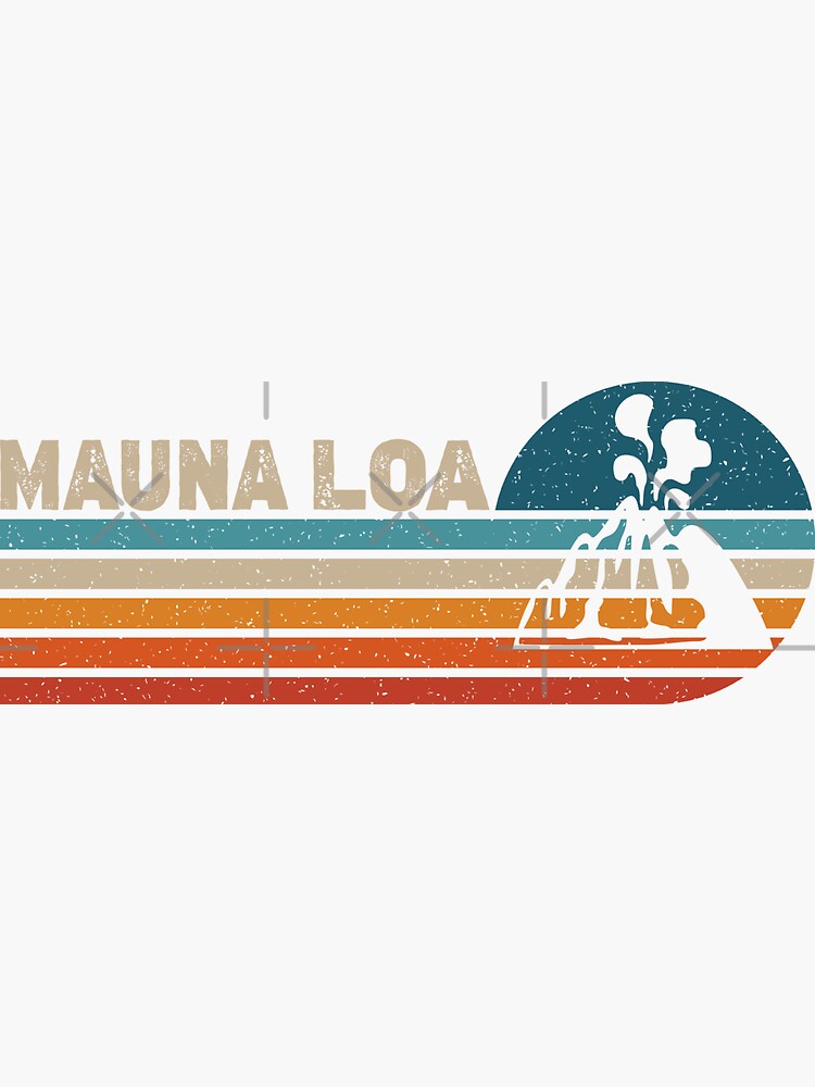 "Mauna Loa Hawaii Volcano Eruption" Sticker for Sale by MagicBoutique ...