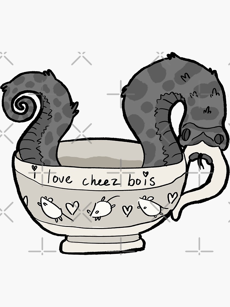 "Stormcloud Hognose Snake in a Tea Cup" Sticker for Sale by Sovae ...