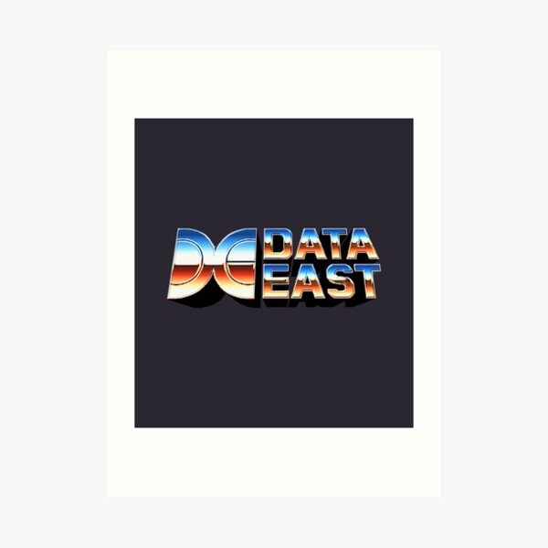 "Classic DATA EAST logo (3D) - 80s Retro Arcade and Pinball Games" Art ...