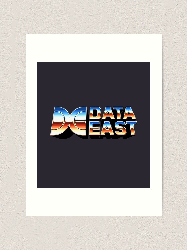 "Classic DATA EAST logo (3D) - 80s Retro Arcade and Pinball Games" Art ...