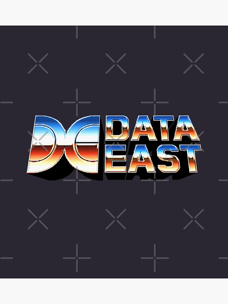 "Classic DATA EAST logo (3D) - 80s Retro Arcade and Pinball Games" Art ...