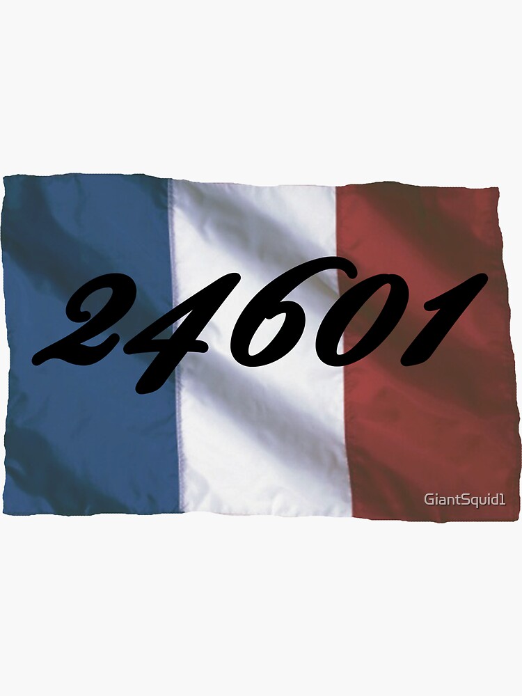 "24601 Flag" Sticker by GiantSquid1 | Redbubble