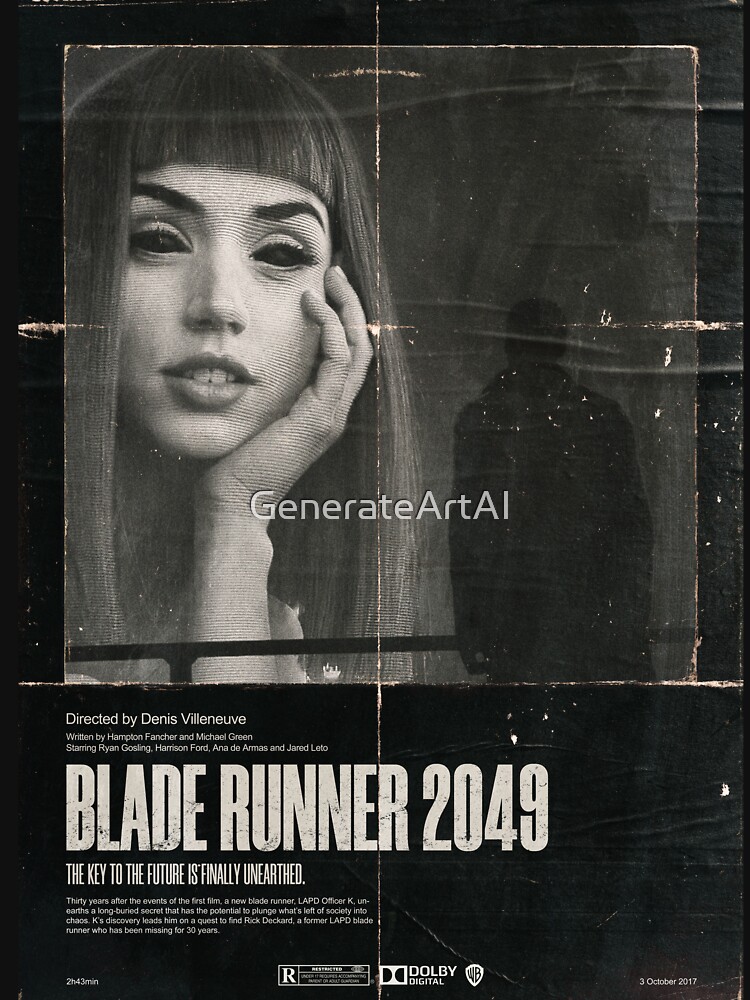 "Blade Runner 2049 Vintage Movie " T-shirt for Sale by GenerateArtAI ...
