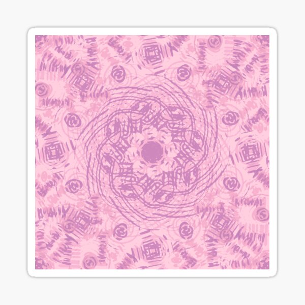 "Pink Geo flower tile" Sticker for Sale by Floraldwellings | Redbubble