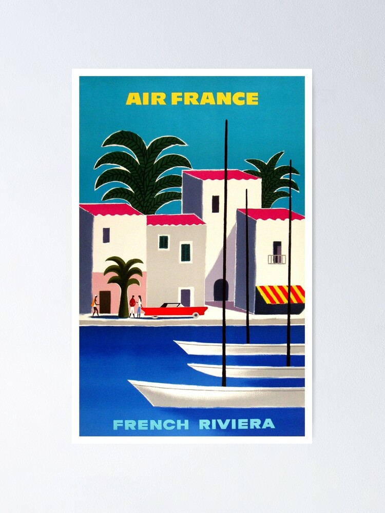 "Vintage France Travel Poster" Poster by AllVintageArt | Redbubble