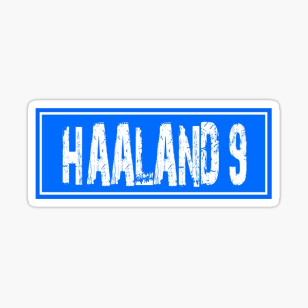 "Erling Haaland " Sticker for Sale by RedBidSmithArt | Redbubble