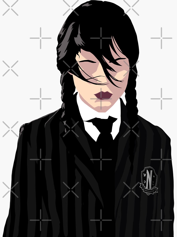 "Final battle Wednesday Addams | Wednesday" Sticker for Sale by ...