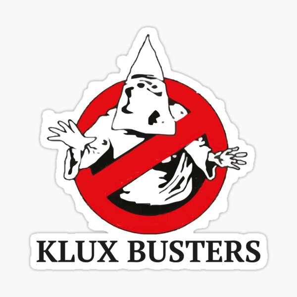 "Klux Busters" Sticker for Sale by Jalib | Redbubble