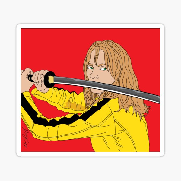"Kill Bill" Sticker for Sale by etillustrator | Redbubble