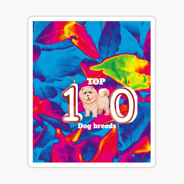 " Top 10 dog breeds" Sticker for Sale by SmitStor2021 | Redbubble