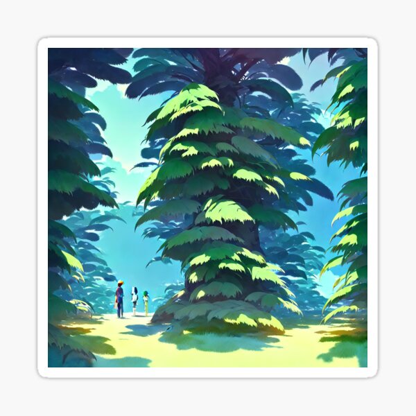 "Forest green canopy watercolor" Sticker for Sale by printiesart ...