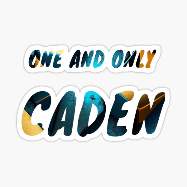 "One and only Caden Name" Sticker for Sale by ehartstudio | Redbubble