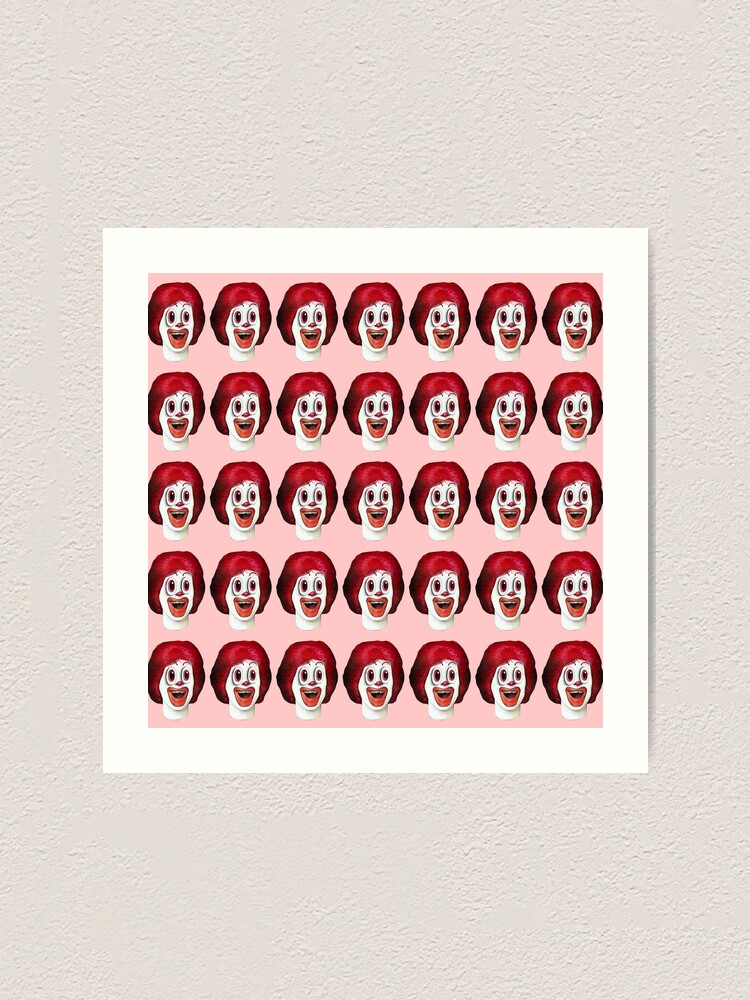 "LSD Terrifier Ronald Mcdonald | Bad Hero Psychedelic Mirror Popart ...