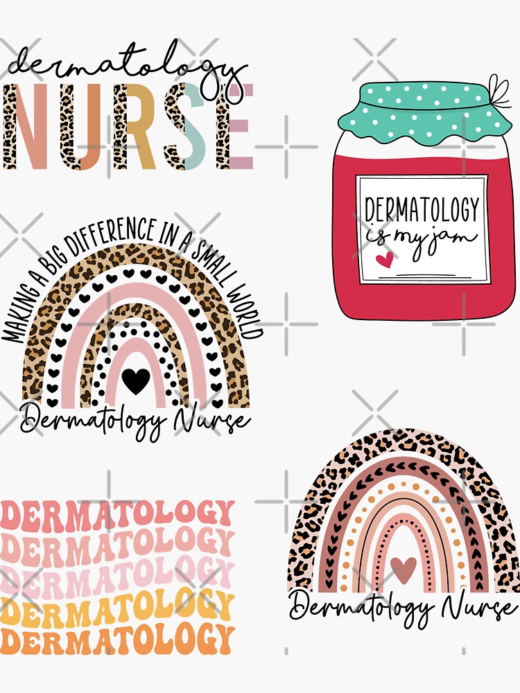 "Dermatology Nurse Sticker Pack, Gift For Dermatology Nurses ...
