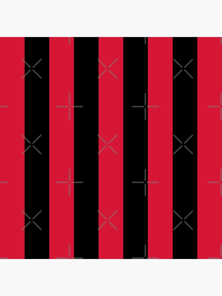 "Medium RED and BLACK Vertical STRIPES" Sticker for Sale by RachelMacht ...