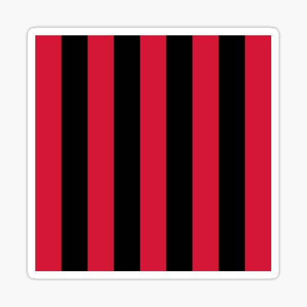 "Medium RED and BLACK Vertical STRIPES" Sticker for Sale by RachelMacht ...